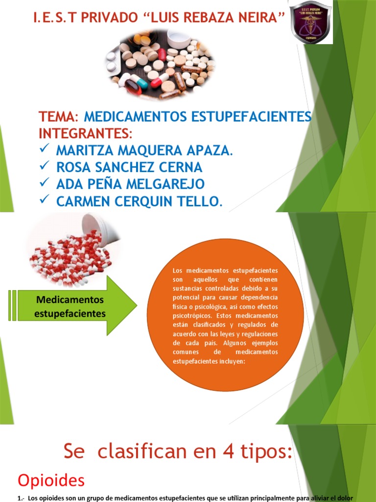 Medicamentos Estupefacientes | PDF | Drogas | Benzodiazepinas
