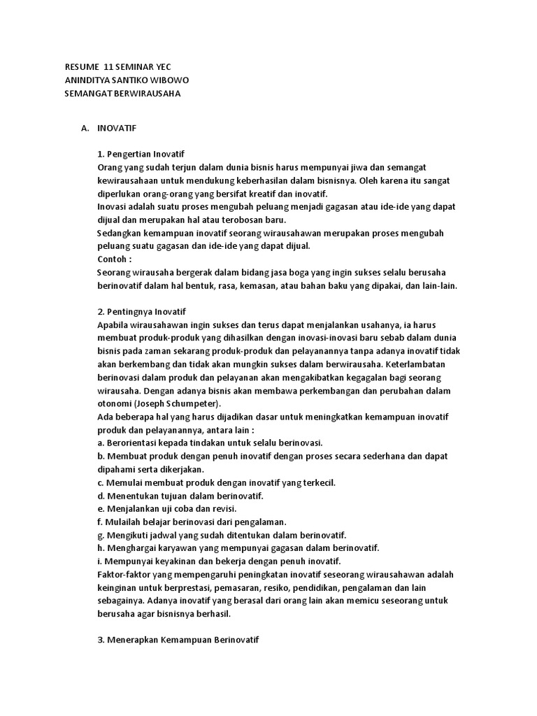 Resume 11 Yec | PDF | Seni