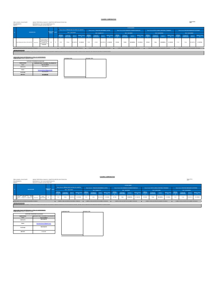 Formatos Cuadro Comparativo C.G. Rayitos de Sol Ultimo | PDF | Economias