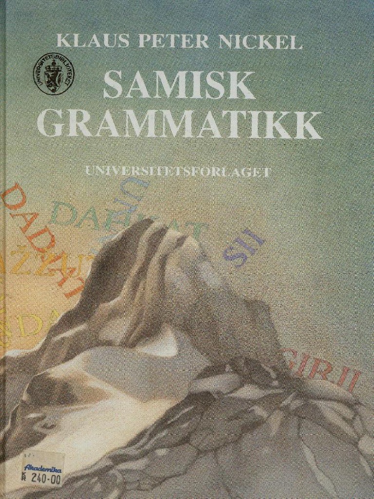 Vdoc - Pub Samisk Grammatikk | PDF