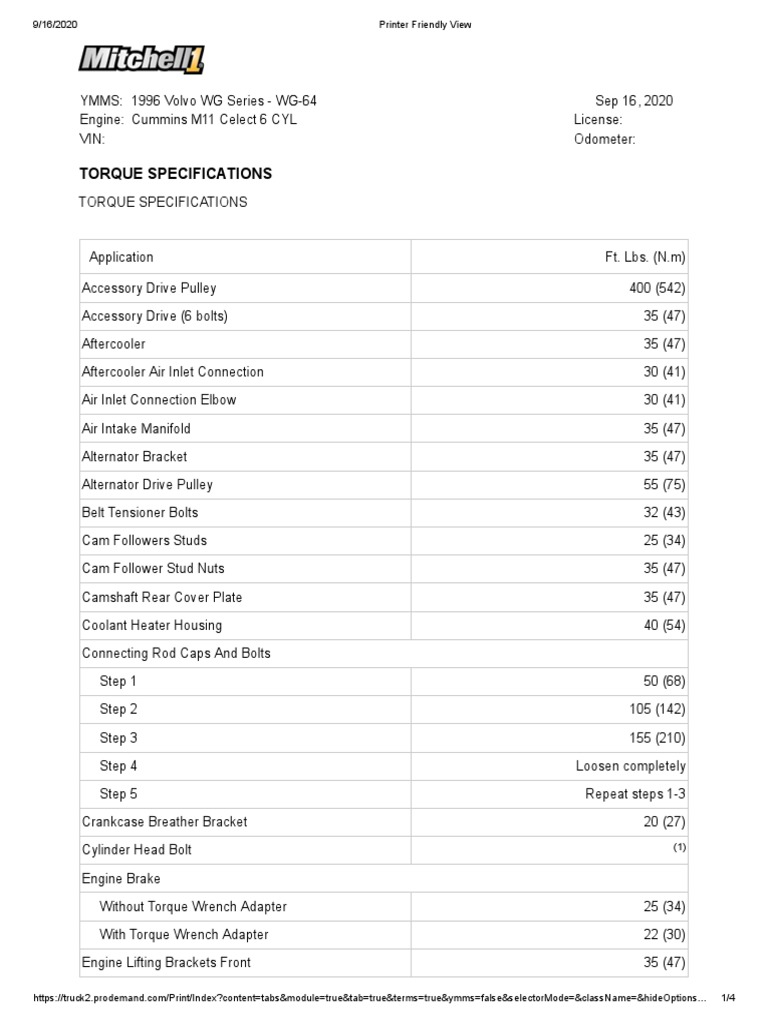 Torques 1 | PDF | Screw | Turbocharger