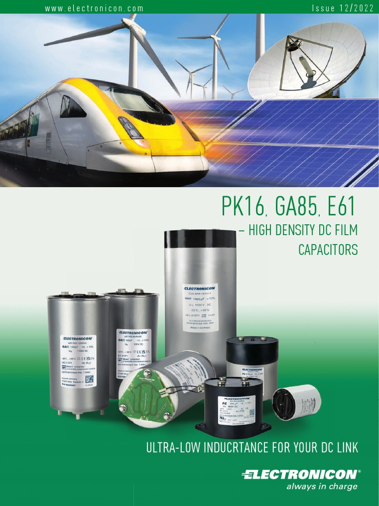ELECTRONICON Capacitores Link DC | PDF
