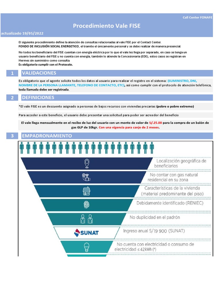 Procedimiento Vale Fise | PDF