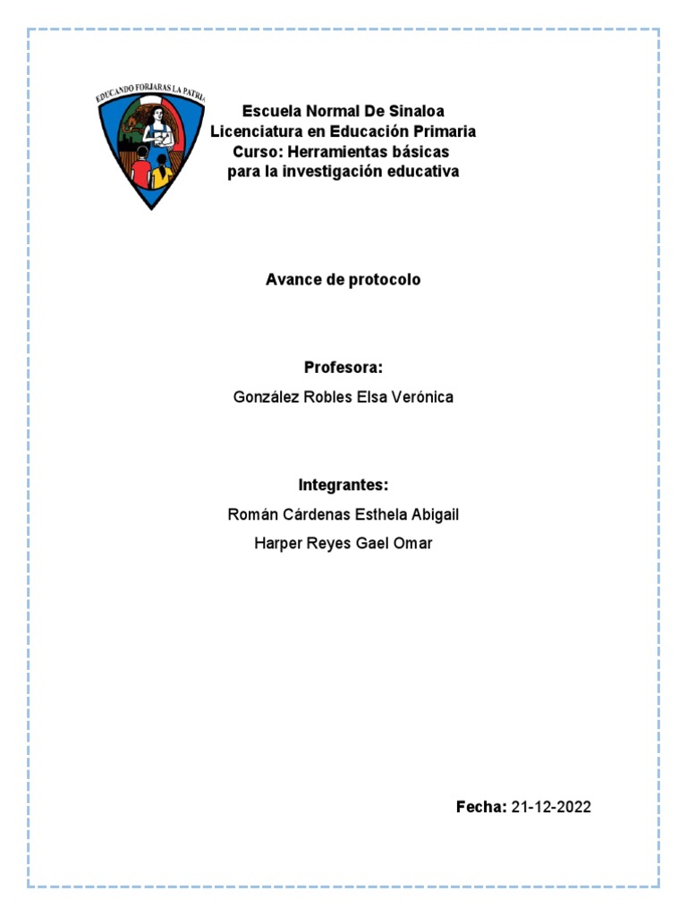 Avance de Protocolo | PDF | Investigación para la Acción | Muestreo (Estadísticas)