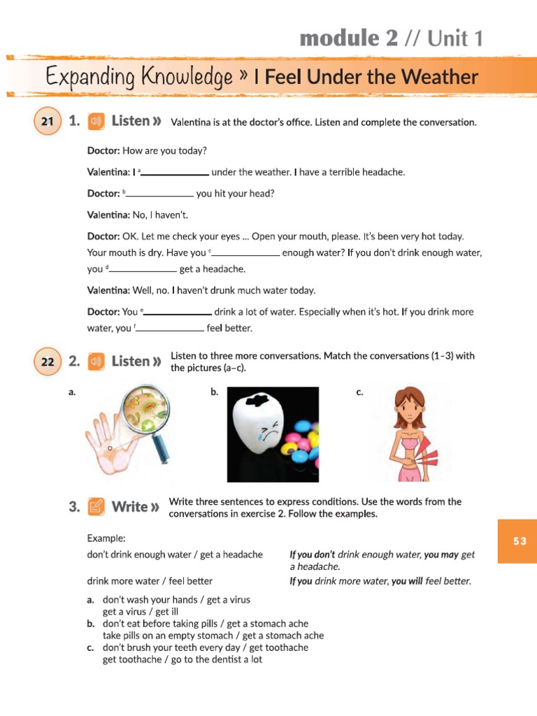 I feel under the weather. | PDF