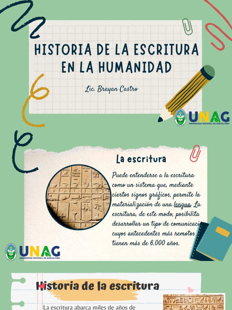 Evolución de la escritura en la humanidad | PDF | Escritura | Notación