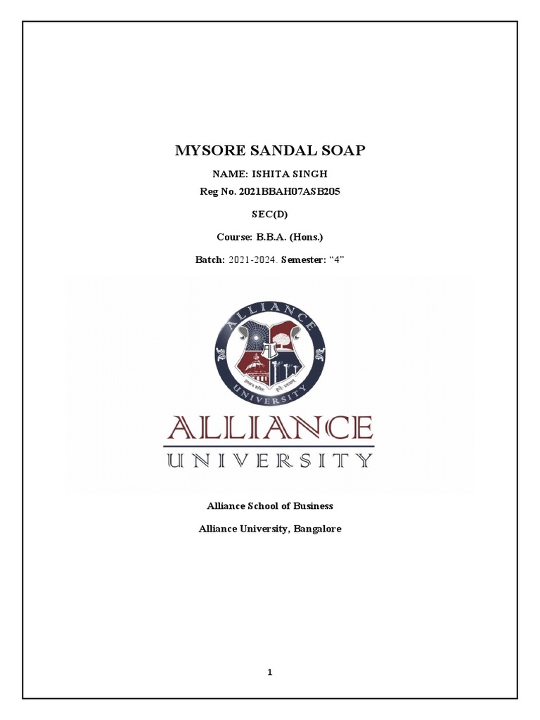 MSS Report | PDF | Cost Of Goods Sold | Soap