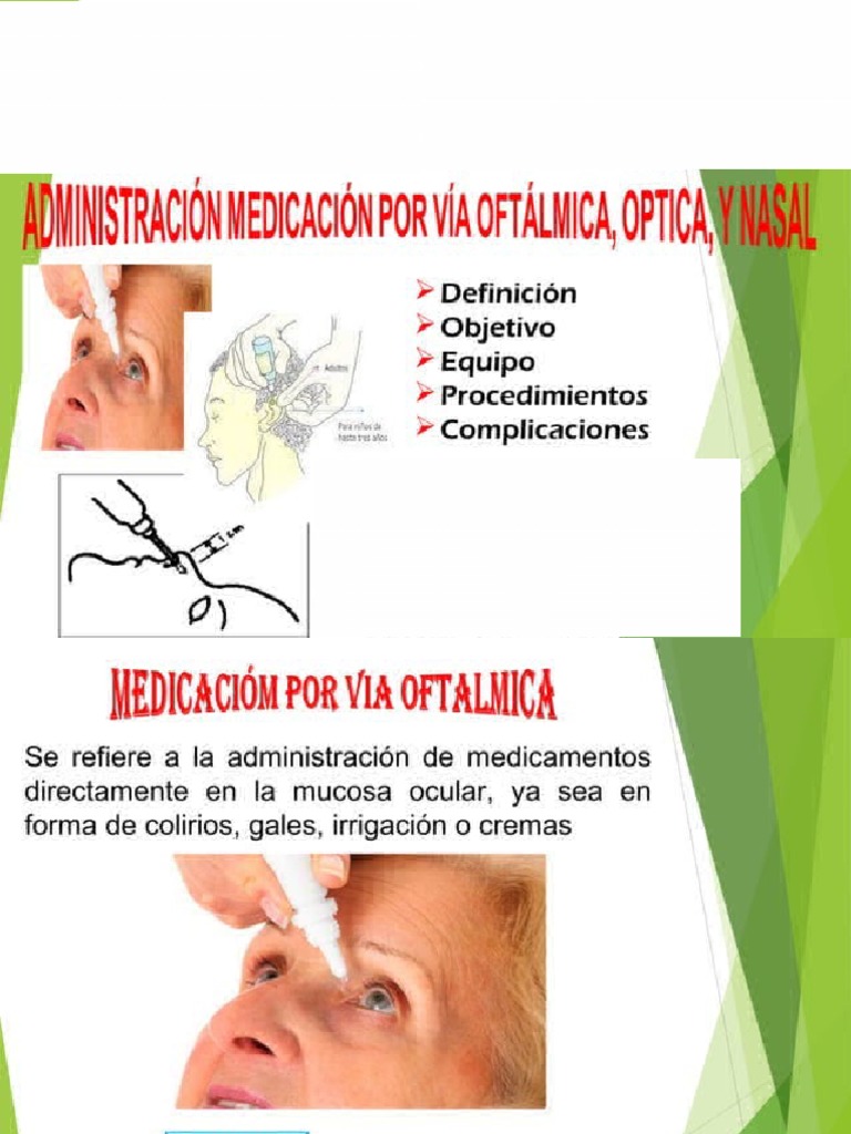 VIA OFTALMICA OPTICA Y NASAL | PDF