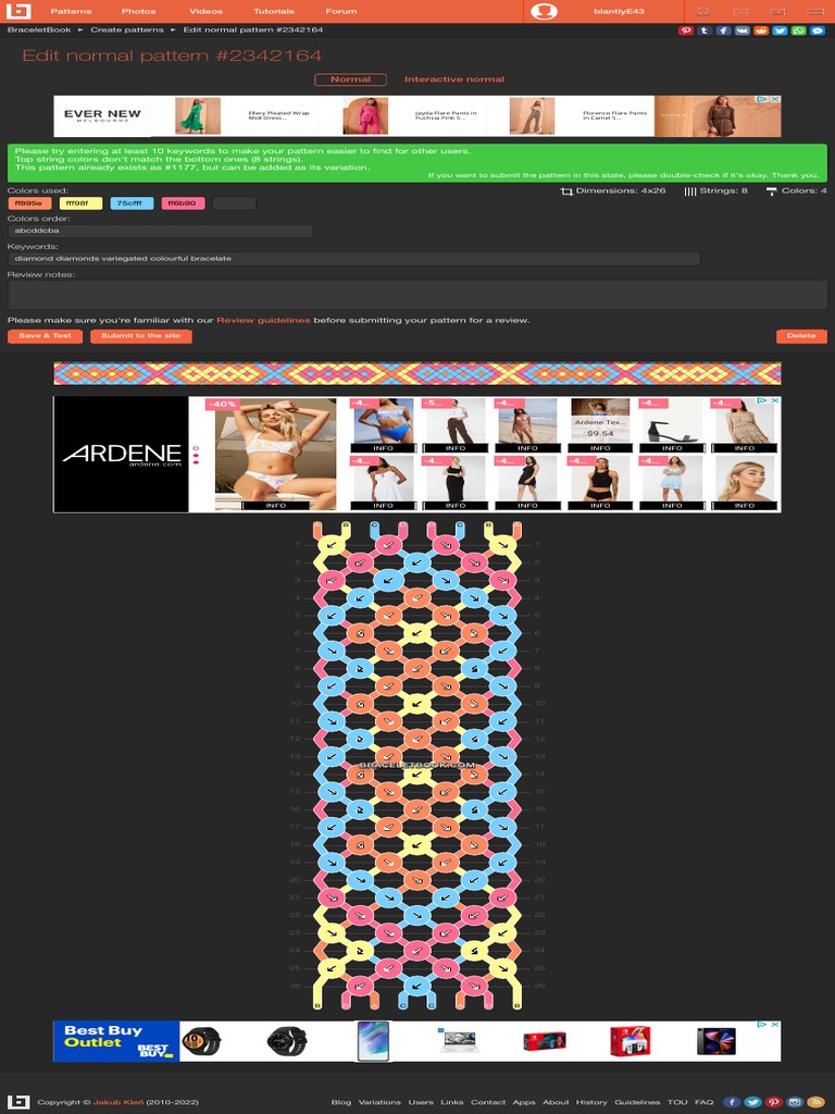 Edit Normal Pattern #2342164 BraceletBook | PDF