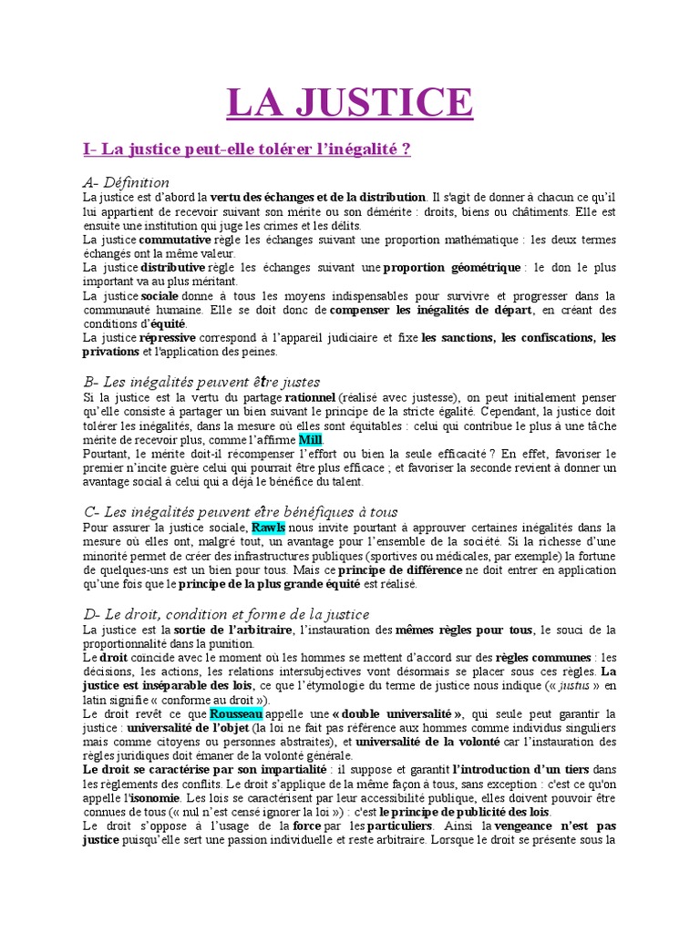 La Justice | PDF | Justice | Crime et violence
