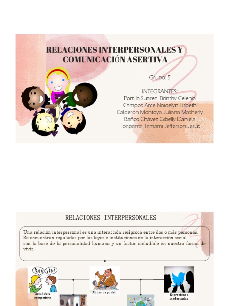 Comunicacion Asertiva y Relaciones Interpeesonales | PDF | Comunicación | Relaciones interpersonales