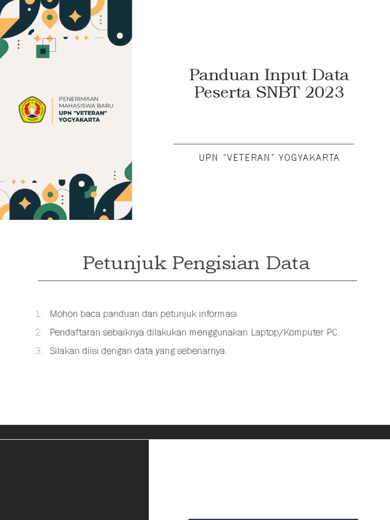 Panduan Input Data | PDF