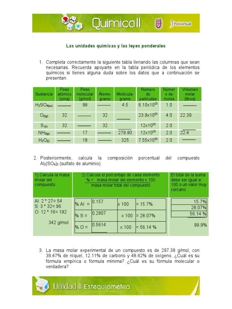 Act 5 | PDF | Mole (Unidad) | Química