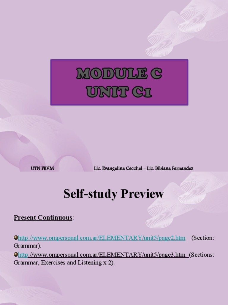 C1 Present Continuous Present Simple Vs Present Continuous Pdf