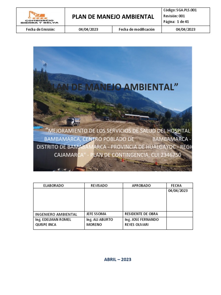 Plan. Ambiental | Descargar gratis PDF | Residuos | Contaminación