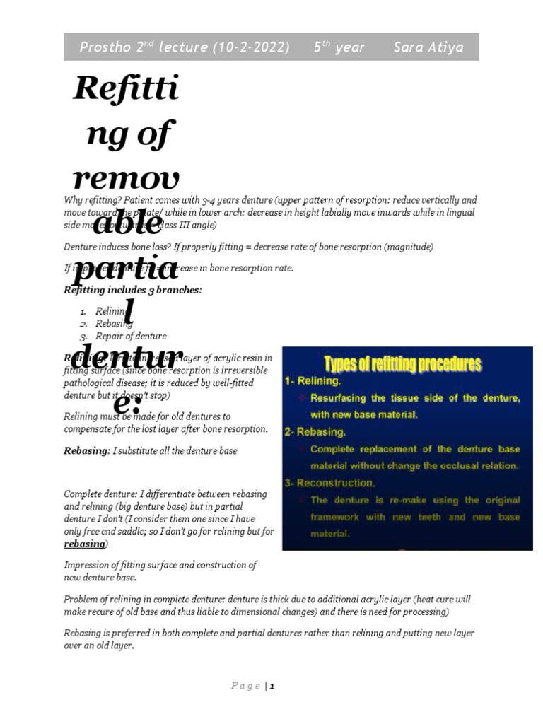 Prostho 2 | PDF | Dentures | Dentistry Branches