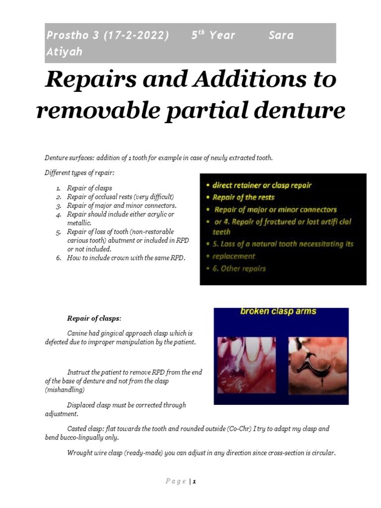 Prostho 3 | PDF | Dentures | Dentistry