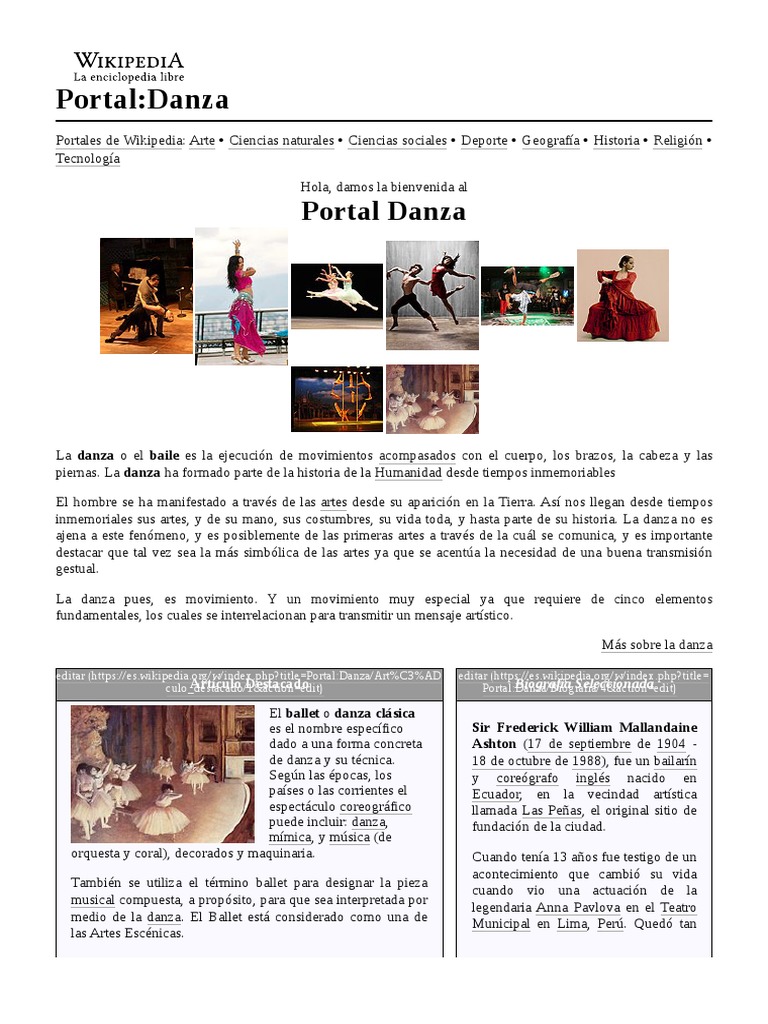 Portal Danza | PDF | Bailes | Ballet