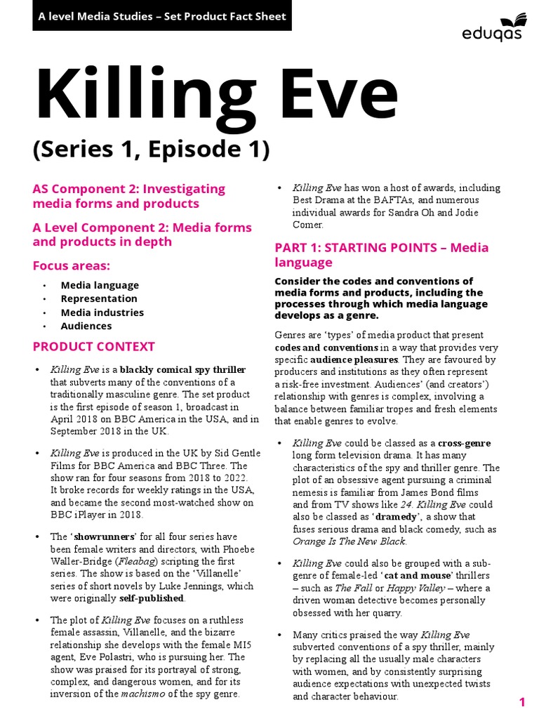 Killing Eve Factsheet | PDF