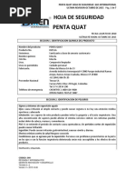 Ficha Técnica de Beta Quat 4 | PDF | Amoníaco | Agua