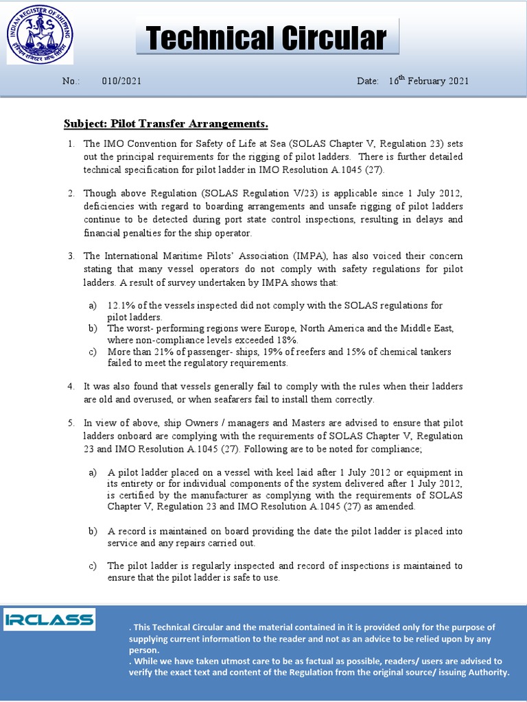 Technical-Circular-No010 PLadders | PDF | Rope | Stairs