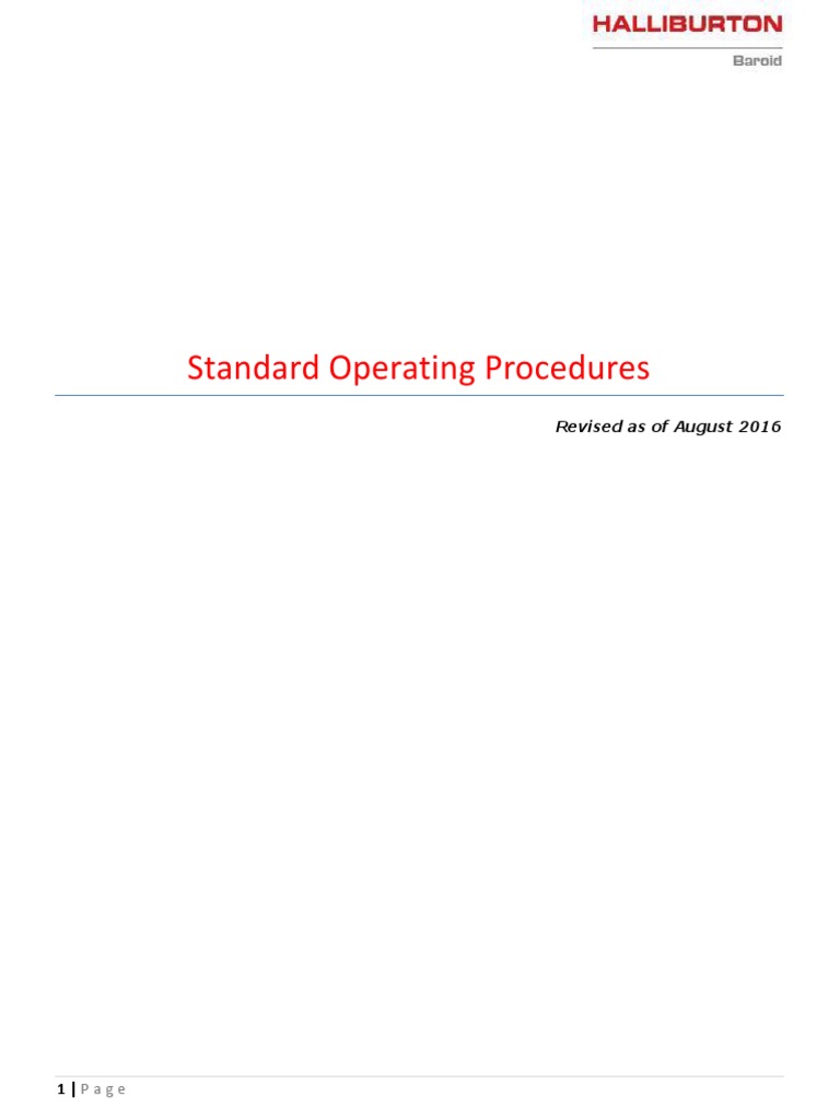 Sops | PDF | Filtration | Casing (Borehole)