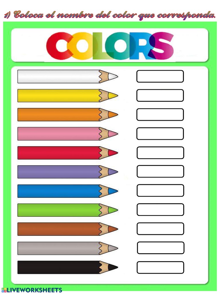 Actividad de Los Colores | PDF