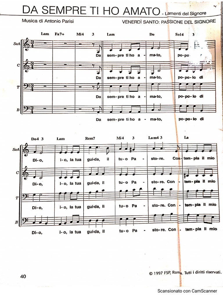Da Sempre Ti Ho Amato | PDF