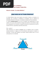 La Triada Didáctica | PDF | Aprendizaje | Maestros