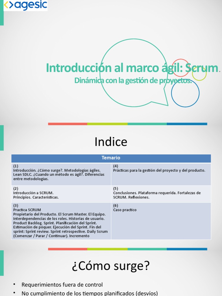 Práctica SRUM - (Introducción) v1 | PDF | Scrum (desarrollo de software) | Software
