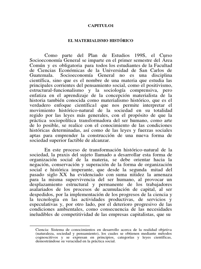 Materialismo Histórico: Ciencia y Praxis | PDF | Materialismo | Karl Marx