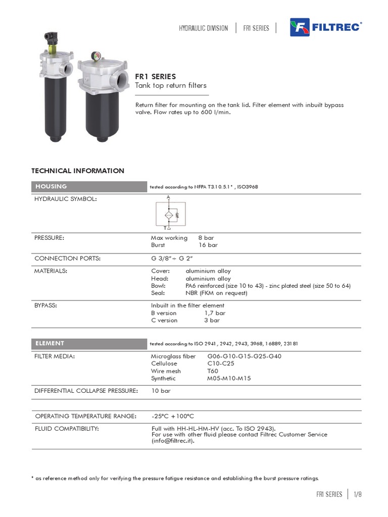 FR-1 Series Catalogue | PDF | Viscosity | Valve
