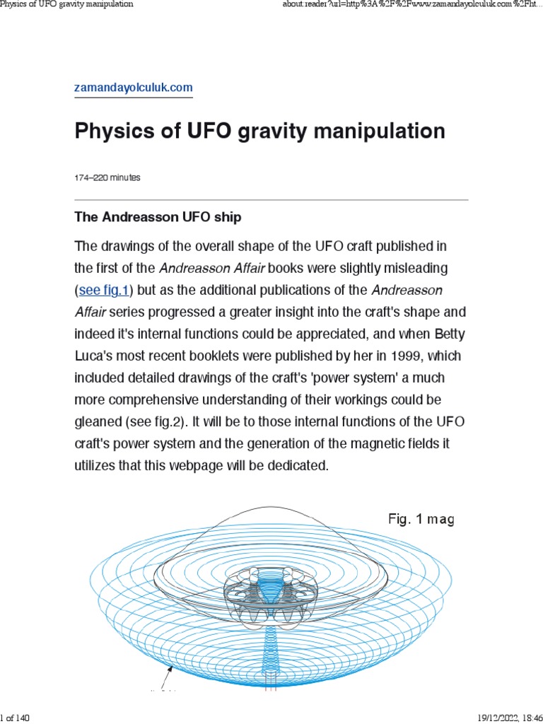 Physics of UFO Gravity Manipulation | PDF | Waveguide | Magnetic Field