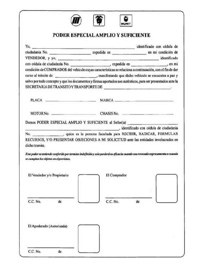 Poder Traspaso Word 1 | PDF