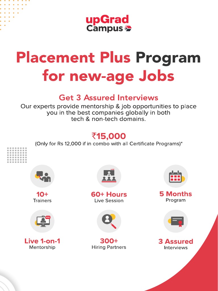 Upgrad Campus - Placement Plus Brochure | PDF