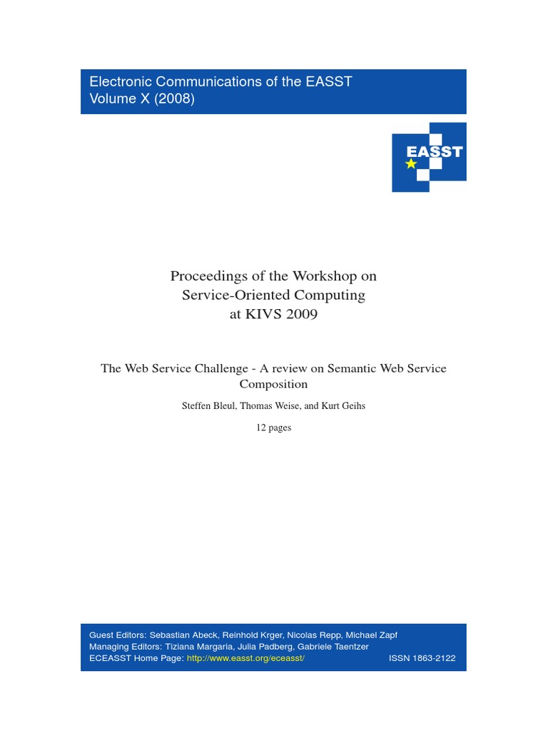 A Review On Semantic Web Service Composition Pdf Web Service Service Oriented Architecture