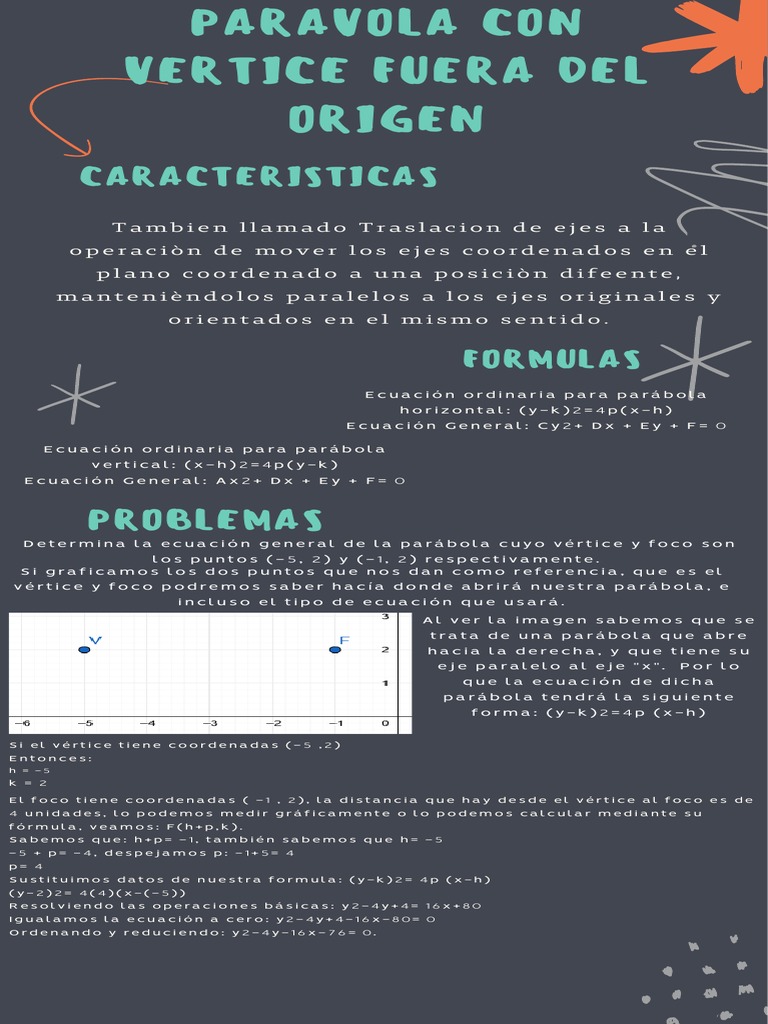 Paravola Con Vertice Fuera Del Origen | PDF | Física Matemática ...