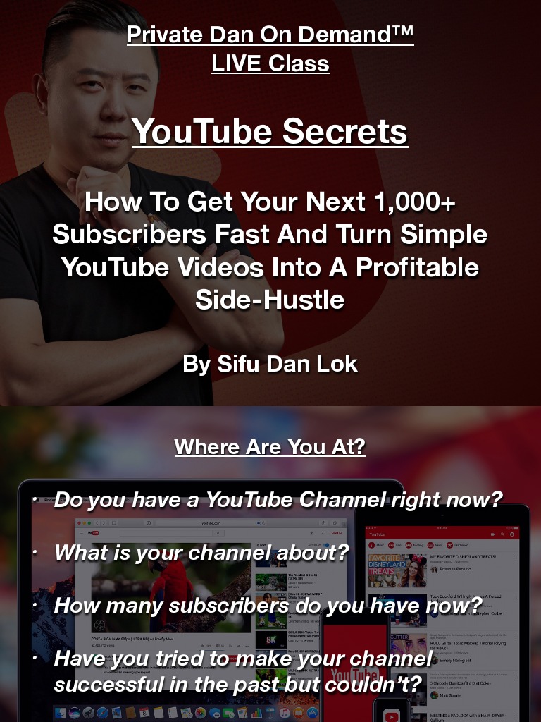 YouTube Secrets Slides | PDF | You Tube | World Wide Web