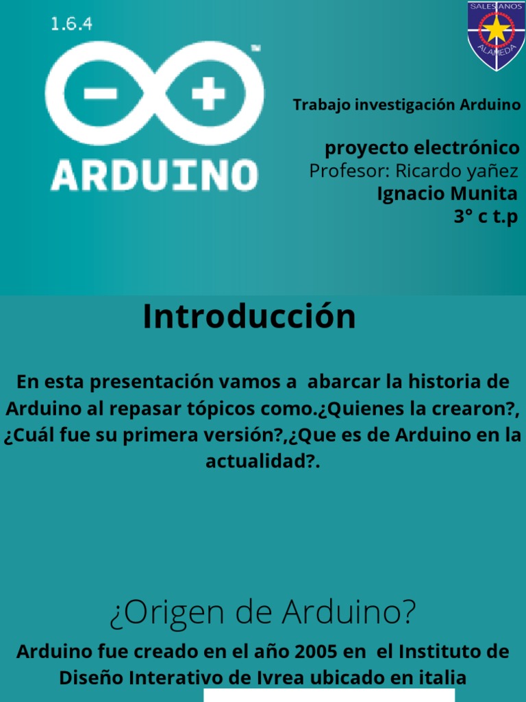 Historia Arduino | PDF | Arduino | Ingeniería Informática
