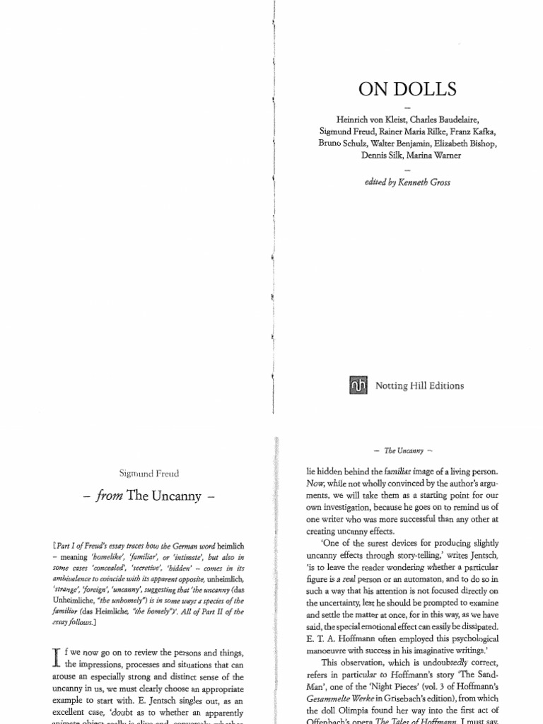 1919 Freud The Uncanny | PDF | Psychology | Psychological Concepts
