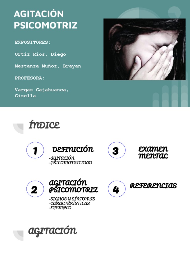 AGITACIÓN PSICOMOTRIZ | PDF | Síntoma | Esquizofrenia