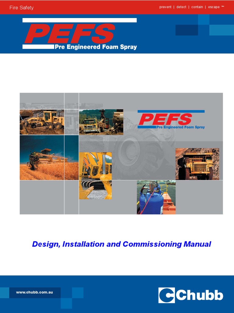 Chubb - PEFS - Design Installation and Commissioning | PDF | Pipe (Fluid Conveyance) | Valve