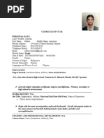CV Template for Visa Applications | PDF | Career & Growth