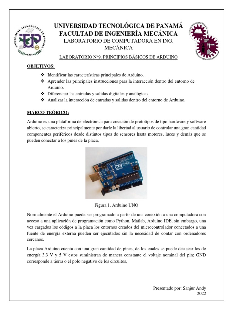 Laboratorios de Computadora Ing. Mecánica 2022-37-43 | PDF | Arduino | Electricidad