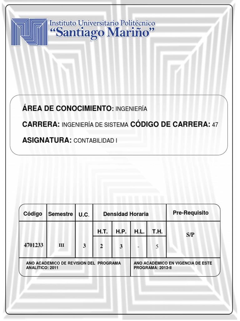 Contabilidad I | PDF | Contabilidad | Evaluación
