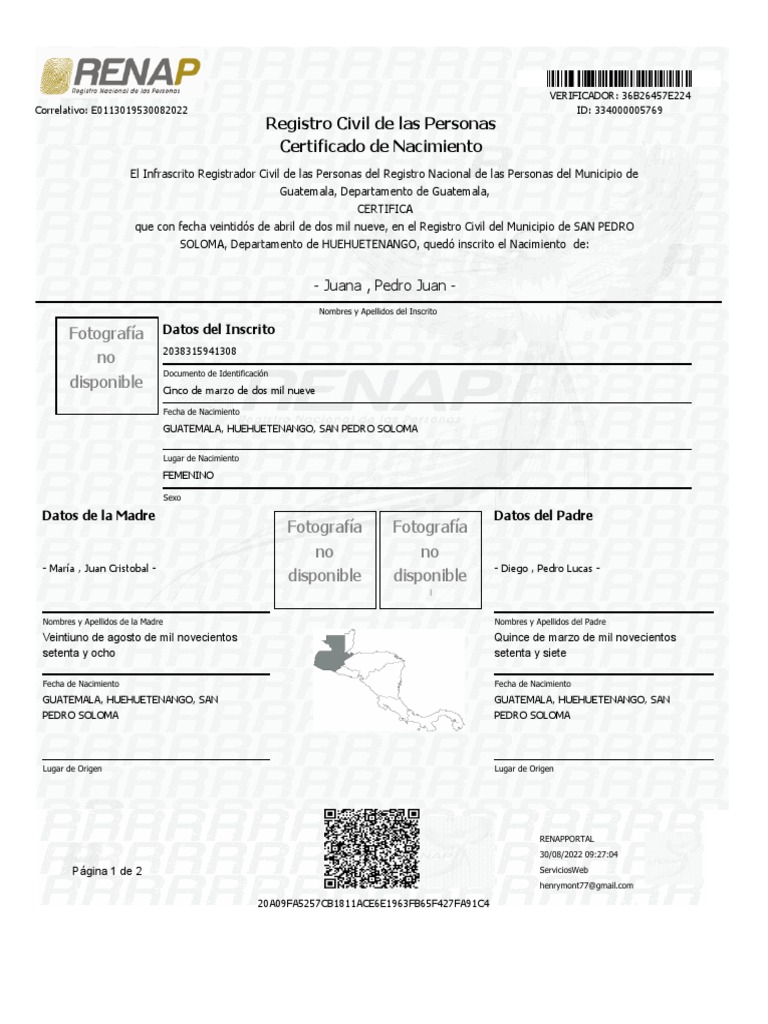 Renap-Juana Pedro Juan | PDF