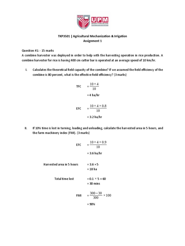TKP3501 - Individual Assignment | PDF | Agriculture