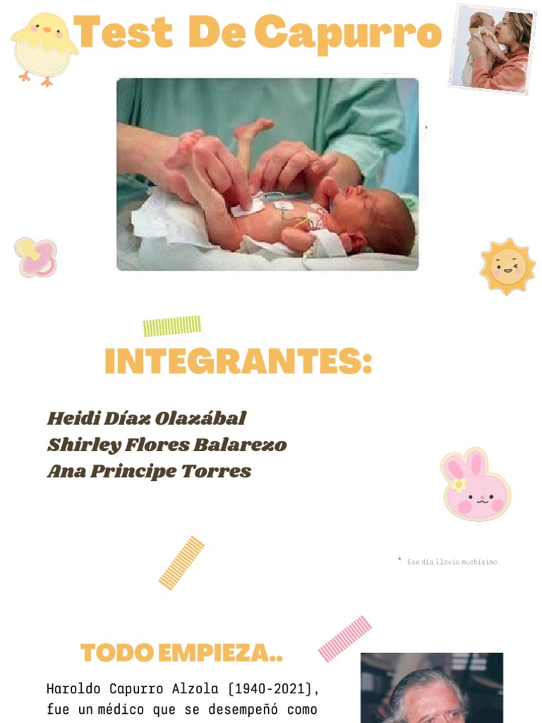 TEST DE CAPURRO EXPOSICIÓN | PDF | Especialidades Medicas