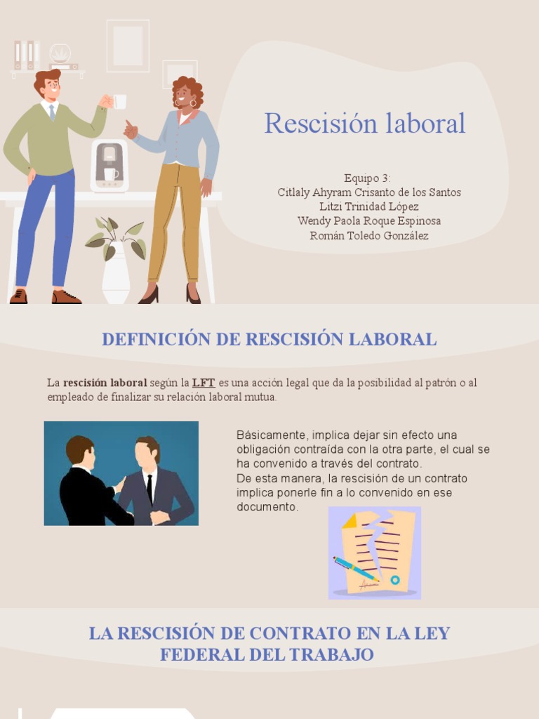 Rescisión Laboral | PDF | Acoso | Etica Aplicada