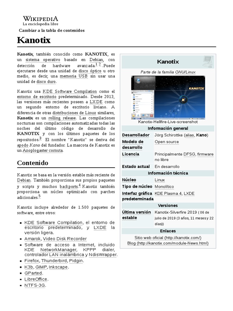 Kanotix: Linux Debian con KDE y LXDE | PDF | Software | Proyectos de ...